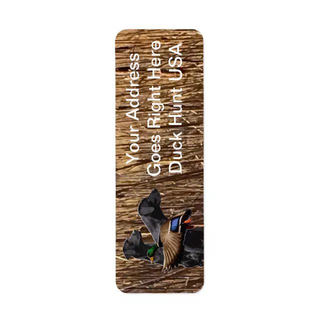 Labrador Address Labels, Duck Hunting Address Label | Zazzle