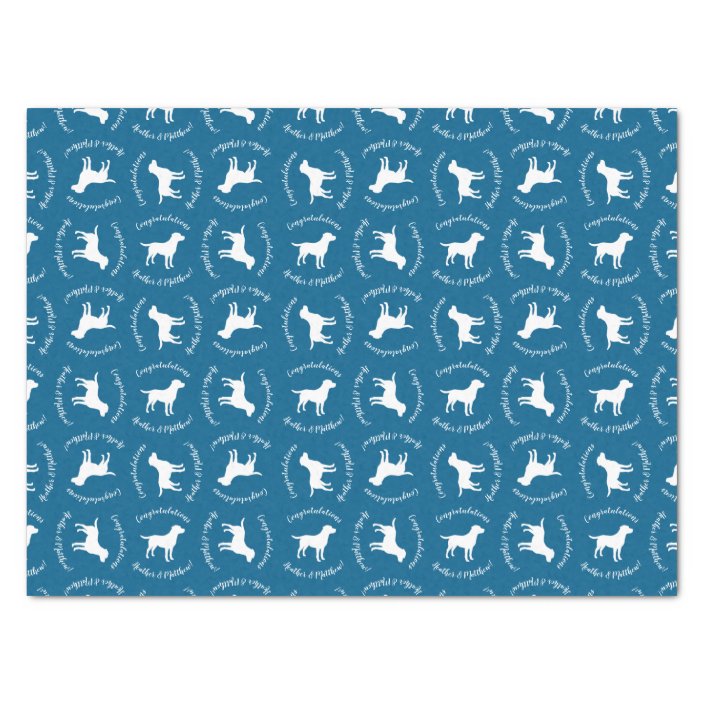 Labrador Dog Baby Shower Blue Boy Lab Tissue Paper | Zazzle.com