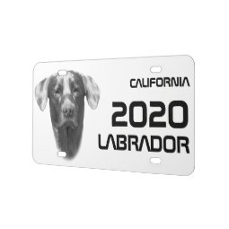 Labrador Dog funny customizable License Plate | Zazzle