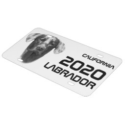 Labrador Dog funny customizable License Plate | Zazzle