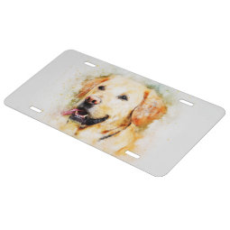 Labrador License Plate | Zazzle
