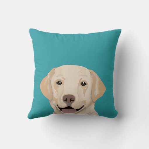 Labrador pillow - sweet lab dog pillow | Zazzle
