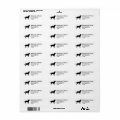 Labrador Retriever Black Lab Dog Return Address Label | Zazzle