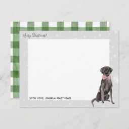 Labrador Retriever Black Lab Holiday Note Cards | Zazzle
