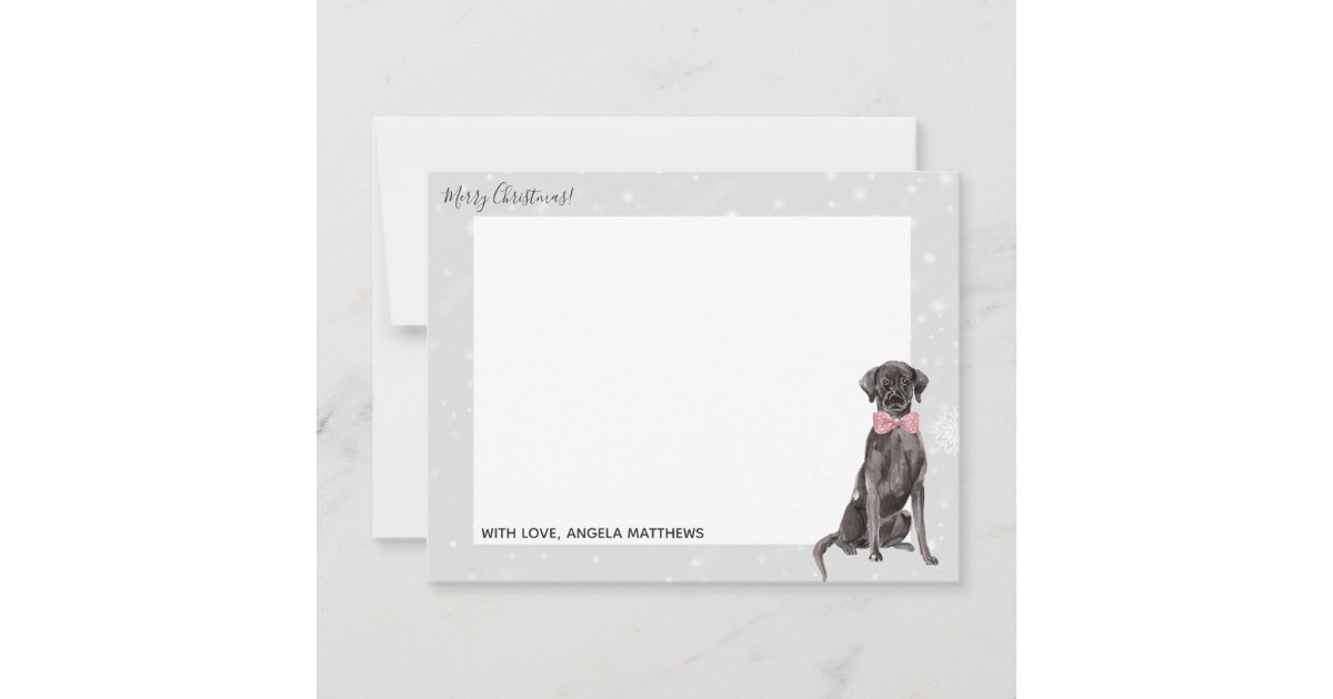 Labrador Retriever Black Lab Holiday Note Cards | Zazzle