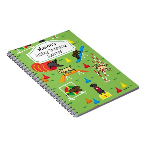 Labrador Retriever Dog Agility Training Notebook | Zazzle