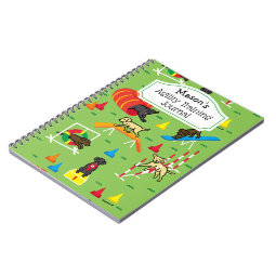 Labrador Retriever Dog Agility Training Notebook | Zazzle