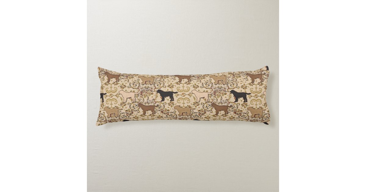 Labrador retriever dog body pillow | Zazzle
