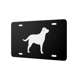 Labrador Retriever Dog Breed Silhouette License Plate | Zazzle