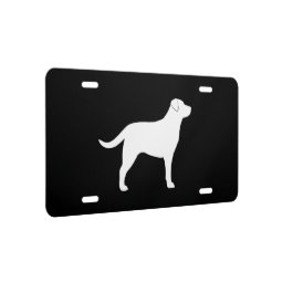 Labrador Retriever Dog Breed Silhouette License Plate | Zazzle