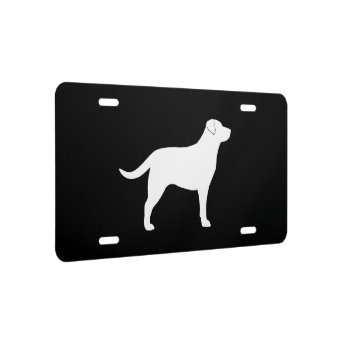 Labrador Retriever Dog Breed Silhouette License Plate | Zazzle