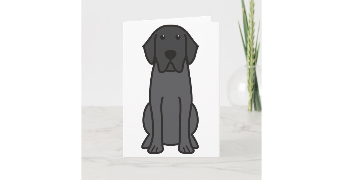 Labrador Retriever Dog Cartoon Card | Zazzle