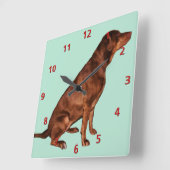 Labrador Retriever Dog Clock Customizable | Zazzle