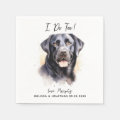 Labrador Retriever Modern Dog Wedding Cocktail Napkins | Zazzle