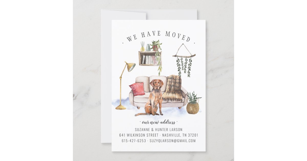 Labrador Retriever | Moving Announcement | Zazzle