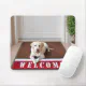 Labrador Retriever On Welcome Mat Mouse Pad | Zazzle