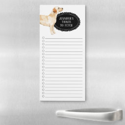Labrador Retriever Shopping List Magnetic Notepad | Zazzle