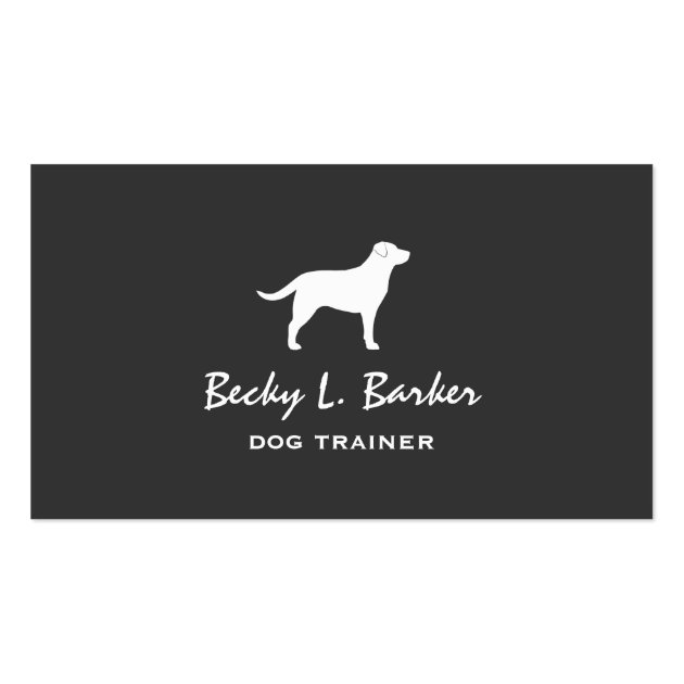 Labrador Retriever Silhouette Business Cards