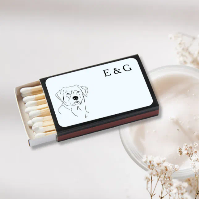 Labrador Retriever Wedding Favors Matchbox Matchboxes | Zazzle