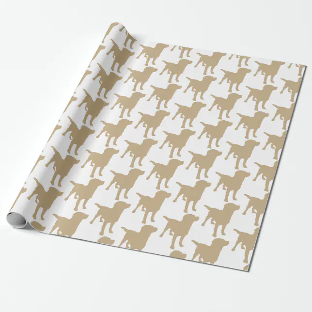 Labrador Retrievers Yellow Dog Pattern Wrapping Paper | Zazzle
