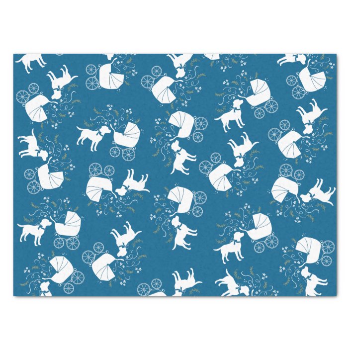 Labrador Theme - Dog Baby Shower Blue Lab Tissue Paper | Zazzle.com