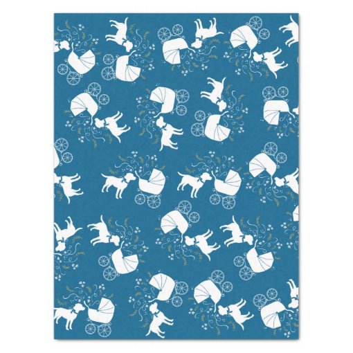 Labrador Theme - Dog Baby Shower Blue Lab Tissue Paper | Zazzle