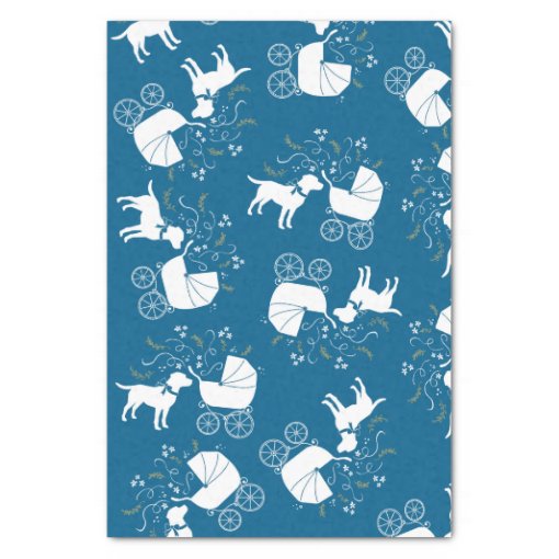 Labrador Theme - Dog Baby Shower Blue Lab Tissue Paper | Zazzle