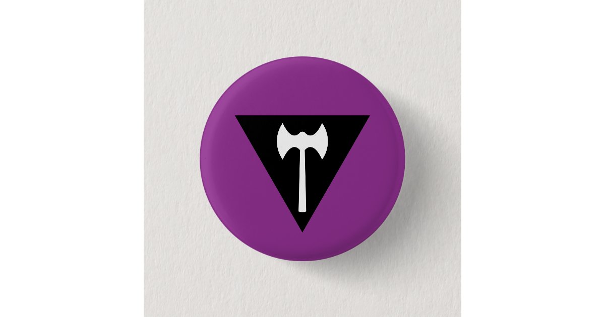 Labrys Lesbian Pride Flag Badge Button Zazzle