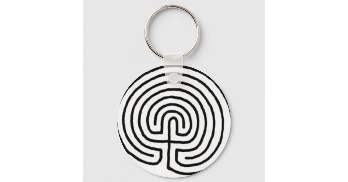 labyrinth keychain | Zazzle