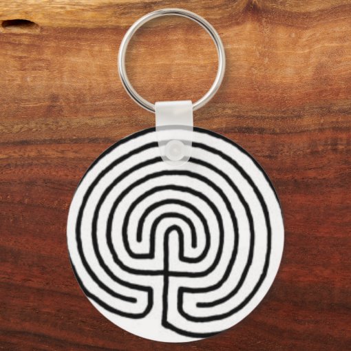 labyrinth keychain | Zazzle