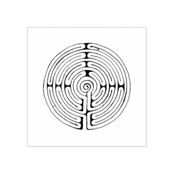 Labyrinth rubber stamp | Zazzle