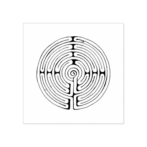 Labyrinth rubber stamp | Zazzle