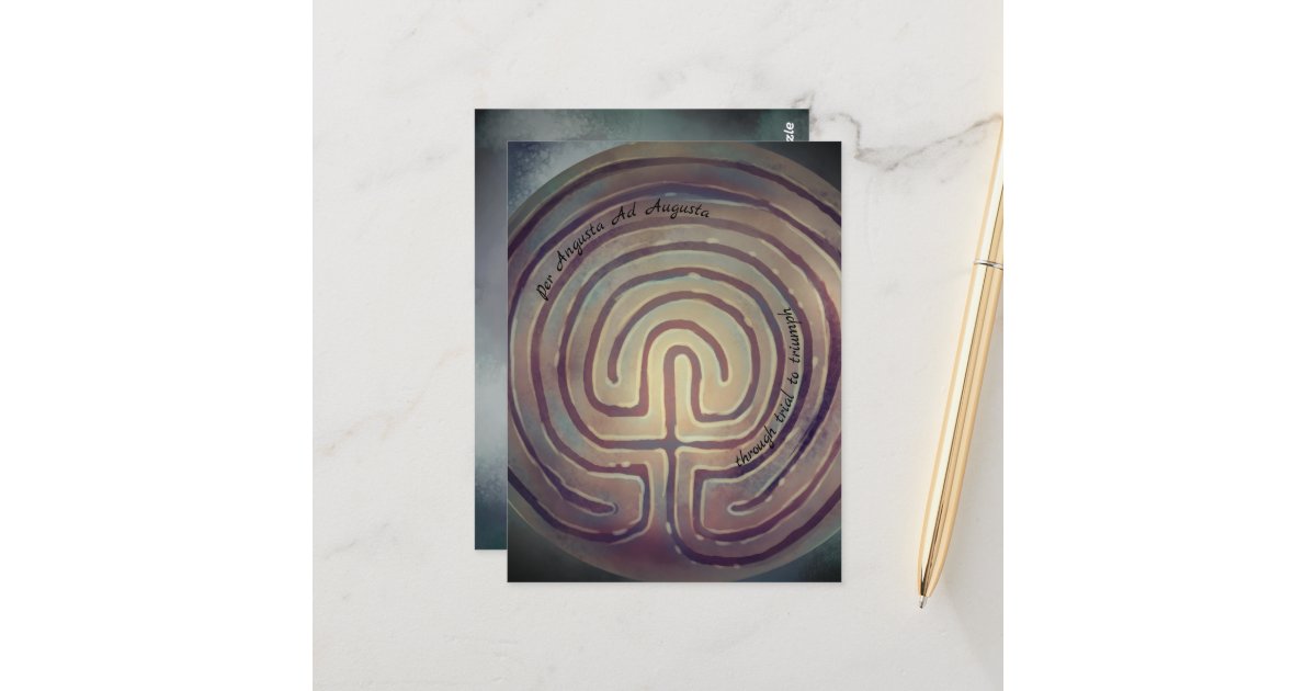 Labyrinth Symbol Postcard | Zazzle