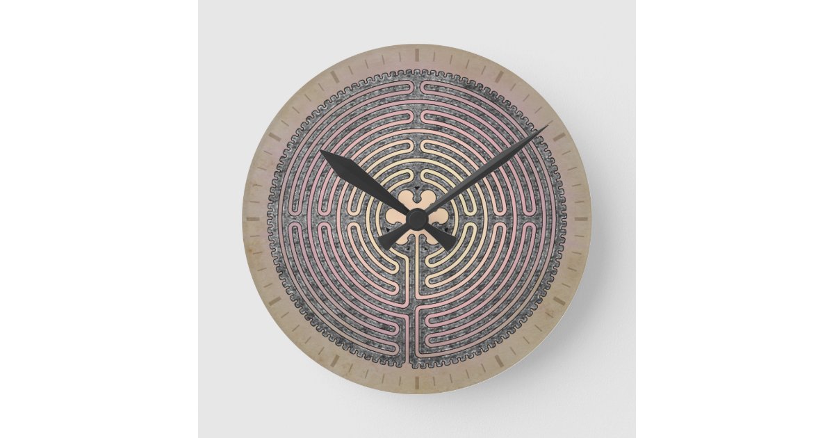 Labyrinth Wall Clock | Zazzle
