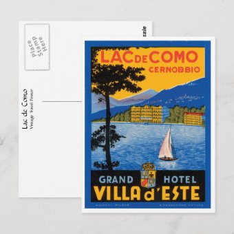 Lac de Como Postcard | Zazzle