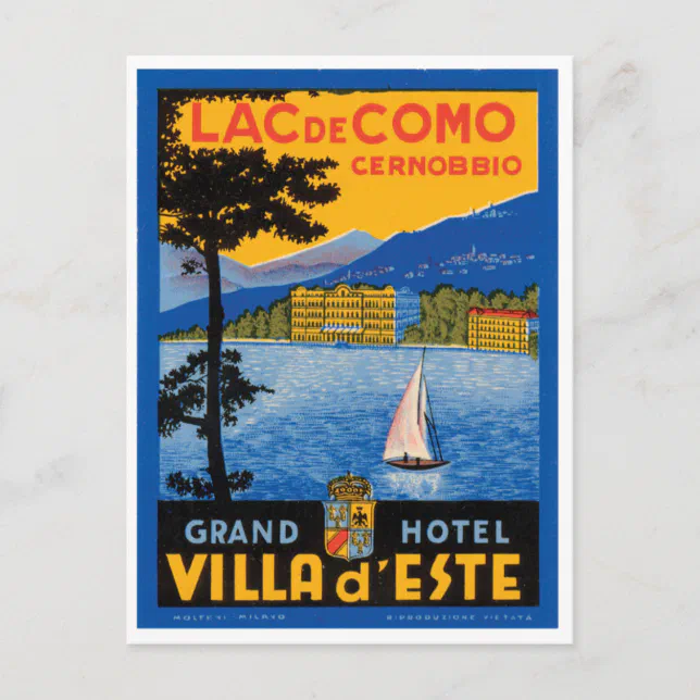 Lac de Como Postcard | Zazzle