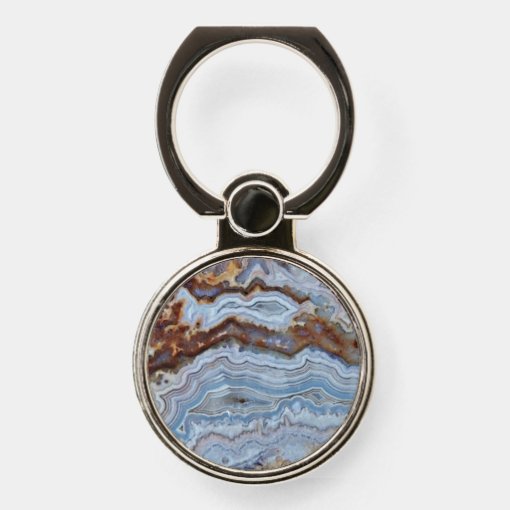 Lace Agate Stone Pattern Phone Ring Stand | Zazzle