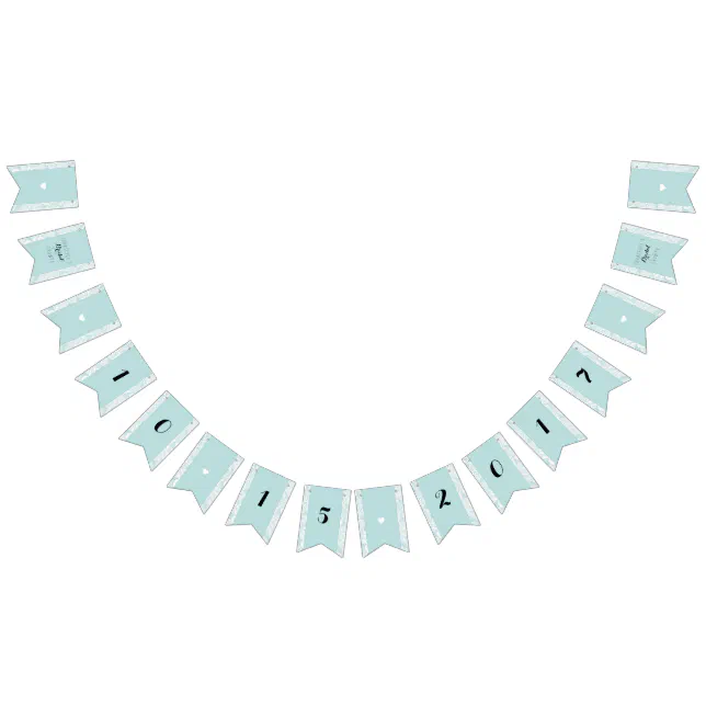 Lace Bridal Shower Banner with Date - Bunting Flag | Zazzle