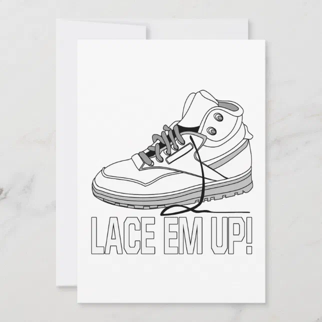 Lace Em Up Invitation | Zazzle
