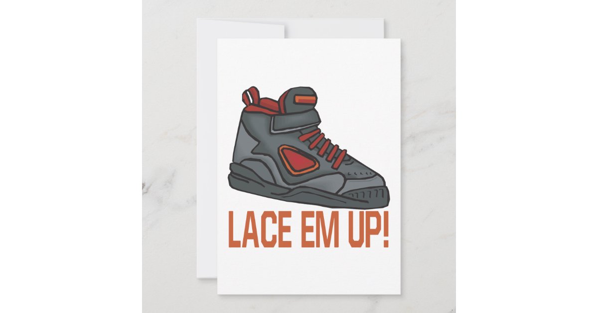Lace Em Up Invitation | Zazzle