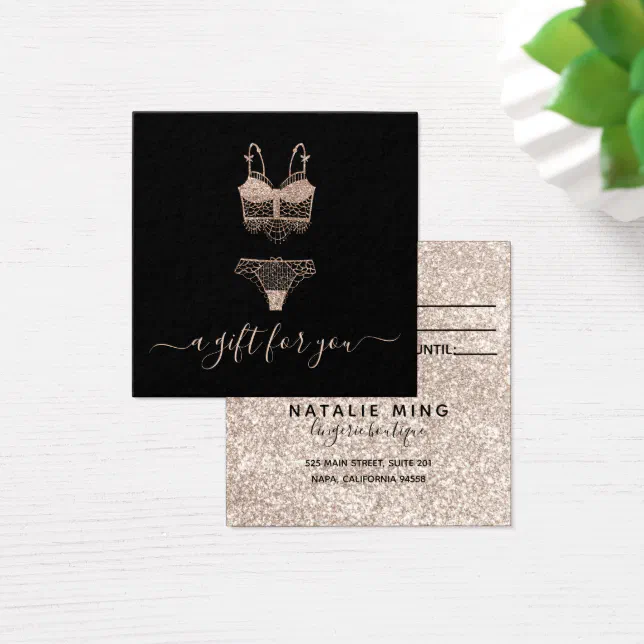 Lace Lingerie Boutique Gift Card | Zazzle