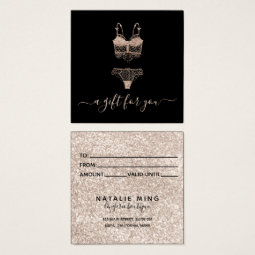 Lace Lingerie Boutique Gift Card | Zazzle