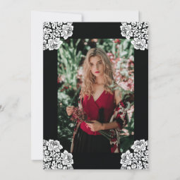 Lace Photo Nursing School | Medical Graduation Invitation | Zazzle