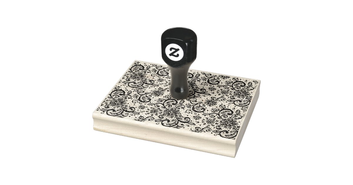 Lace Rubber Stamp 4X5 | Zazzle