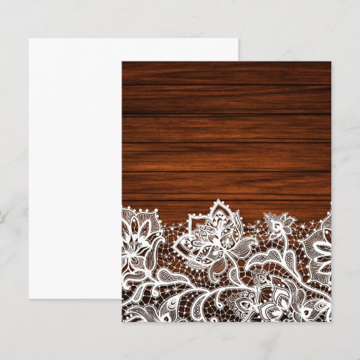 Lace & Rustic Wood Grain Scrapbook Paper | Zazzle