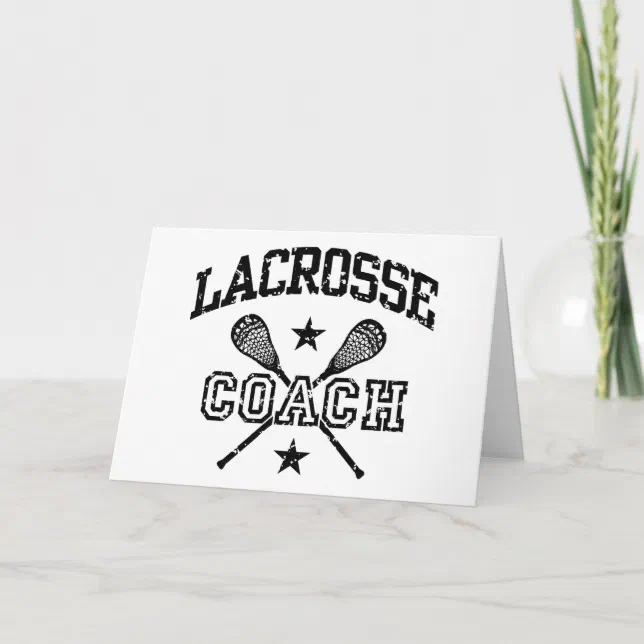 Lacrosse Coach Card | Zazzle