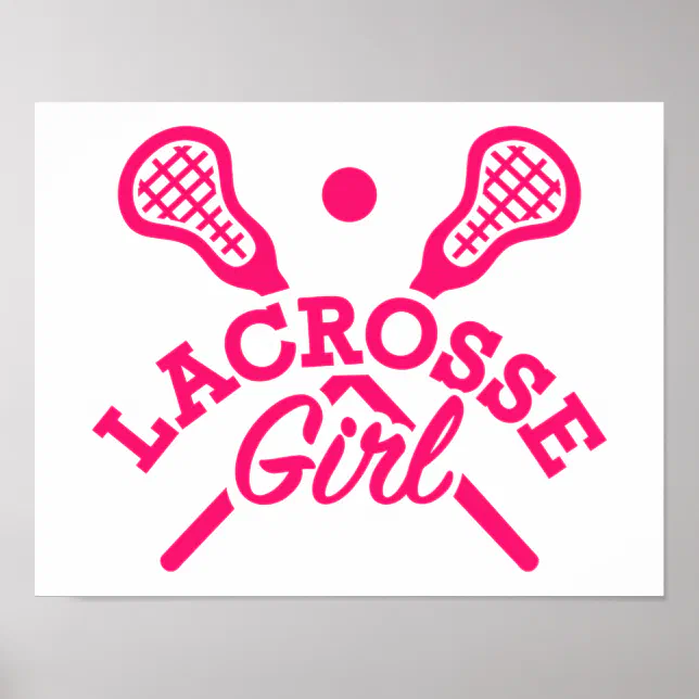 Lacrosse girl poster | Zazzle
