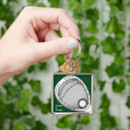 Lacrosse Goalie Keychain | Zazzle