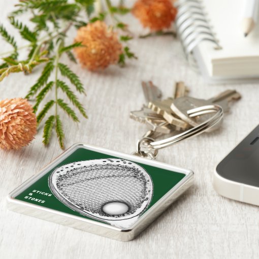 Lacrosse Goalie Keychain | Zazzle