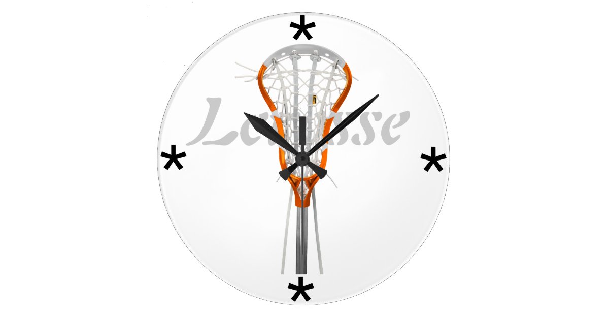 Lacrosse Image - Custom Wall Clock | Zazzle.com